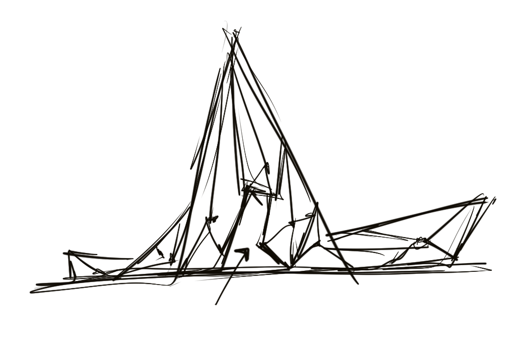 Architecture concept sketches June | Dana Krystle's online portfolio