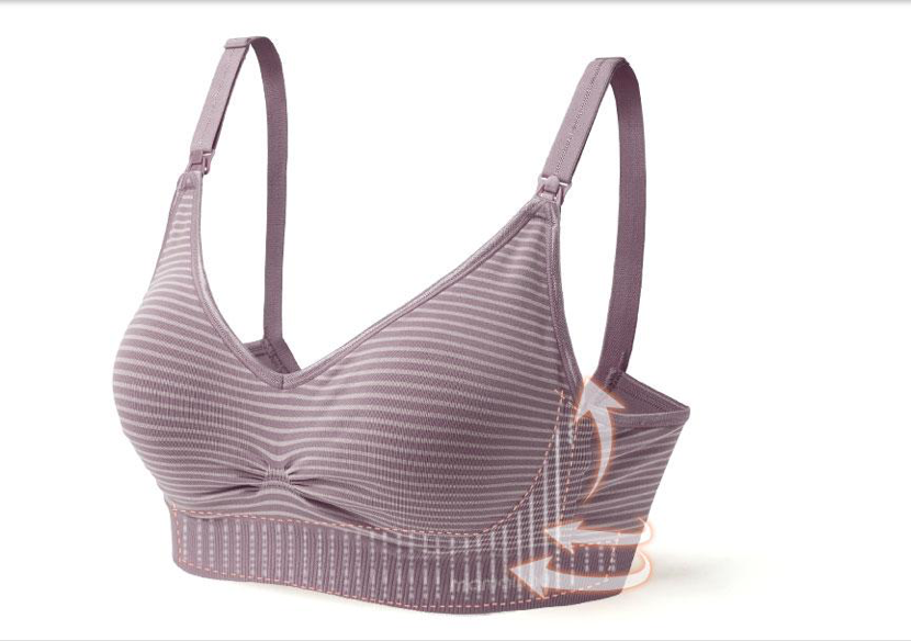 REVIEW: MAMAWAY SECOND SKIN SEAMLESS MATERNITY & NURSING BRA IN STRIPES ...