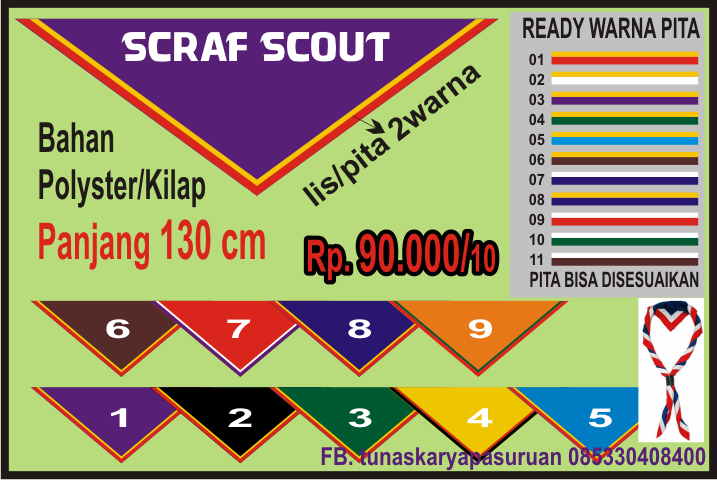KEDAI PRAMUKA TUNAS KARYA PASURUAN: scarf