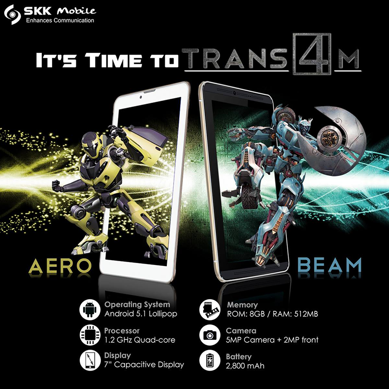 SKK Trans4m Aero And Beam Tablets Announced