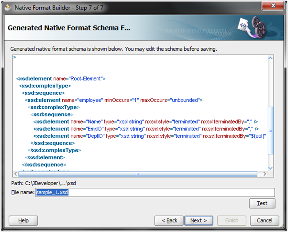 Oracle SOA, BPEL,BPM: Generating .csv file using FileAdapter in Oracle SOA 11g