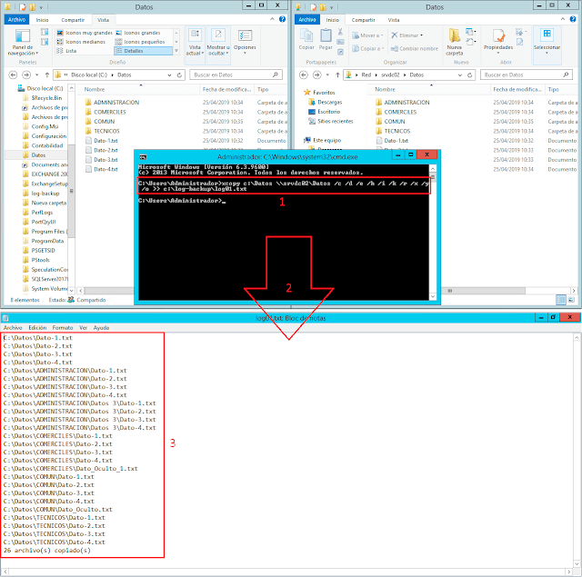 Pantallazos.es: Windows CMD: Realizar una copia de seguridad usando el ...