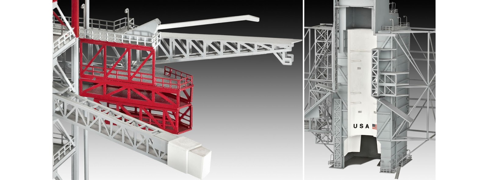 Revell 1:144 NASA Space Shuttle and Booster Rockets with Launch Tower