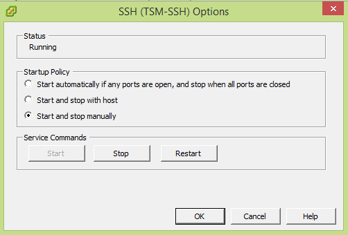 การเปิด Direct Console User Interface (DCUI) ด้วย SSH - ESXi