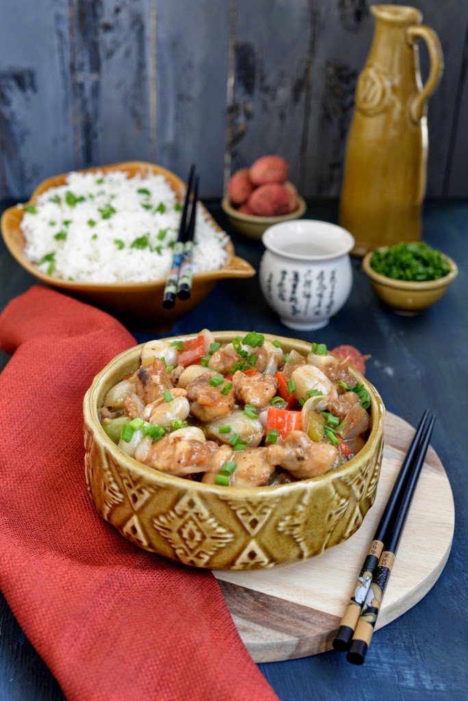 Chinese Style Lychee Chicken