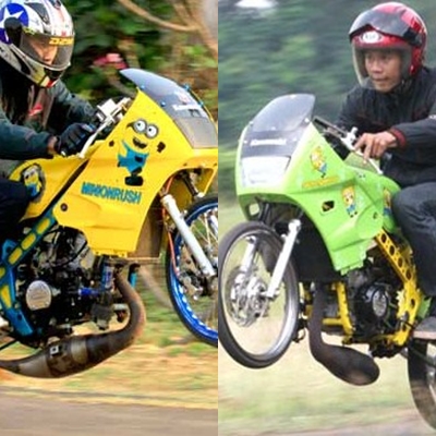 Modifikasi Rangka Drag Ninja 150 R | Modifikasi Motor Trail
