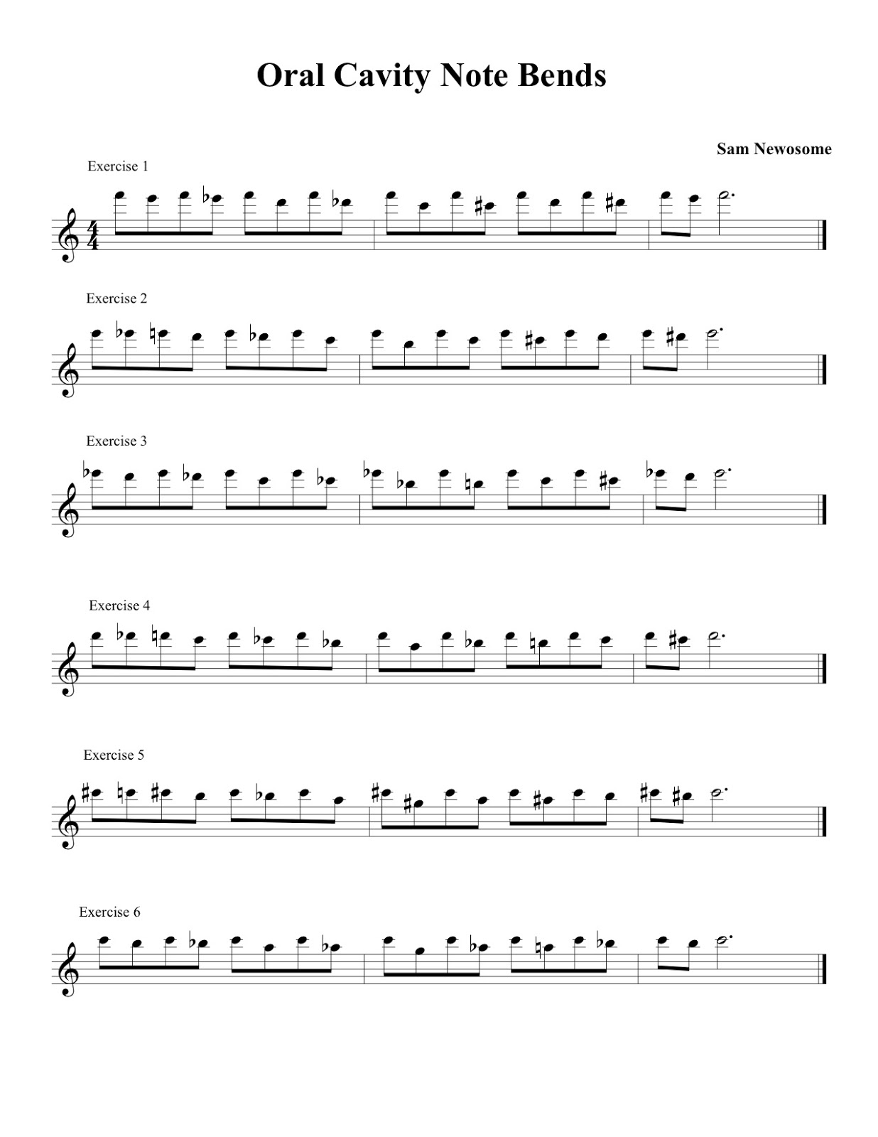 Sam Newsome's Blogsite: Soprano Sax Talk: Oral Cavity Manipulation