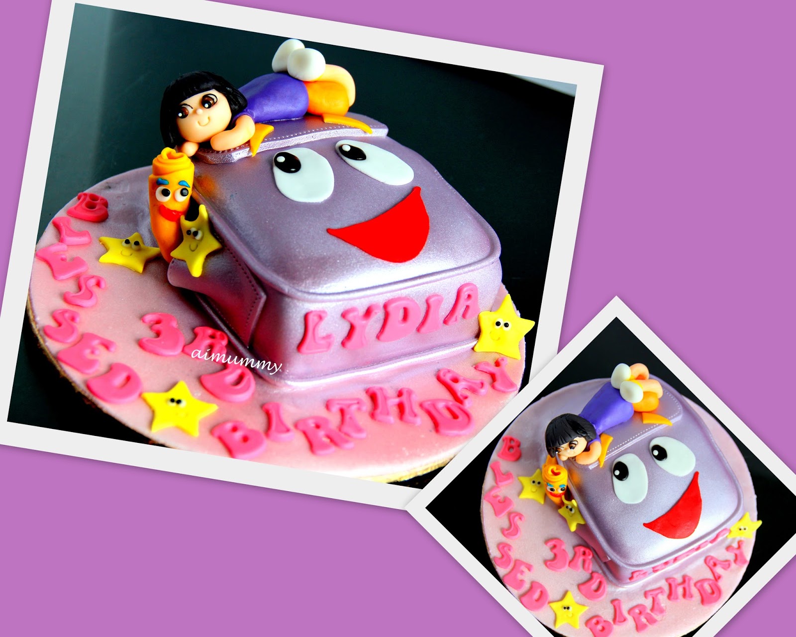 AiMummy: Dora Backpack cake