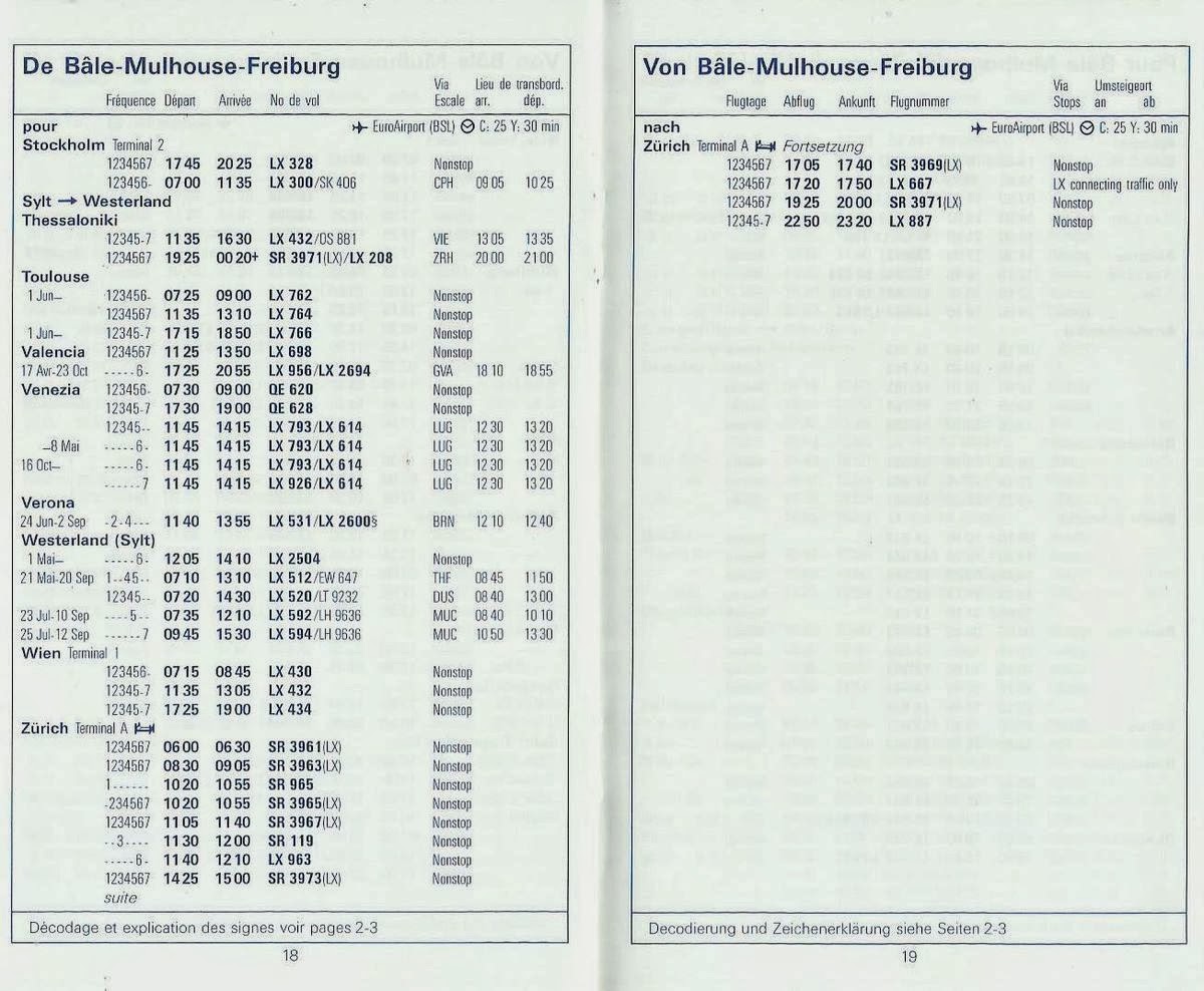 Airline memorabilia: Crossair Europe (1999)