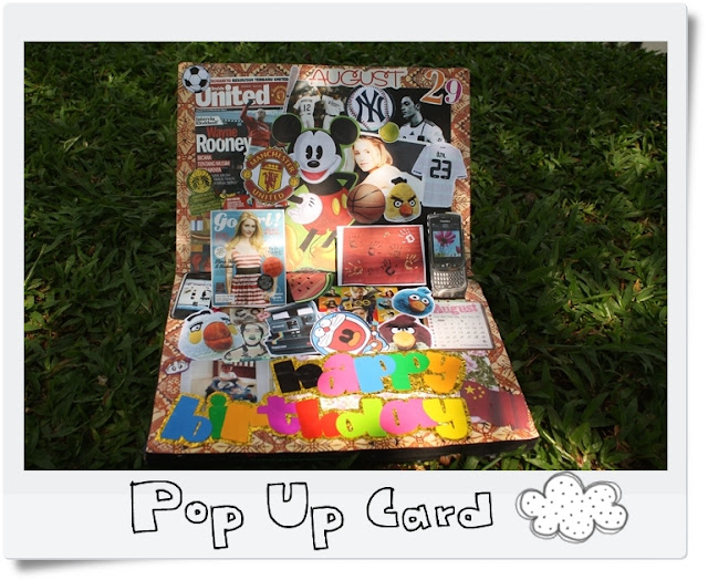 membuat scrapbook: how to make a pop up card - SCRAPTERRA