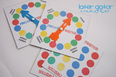 Later Gator Crafts: Finger Twister