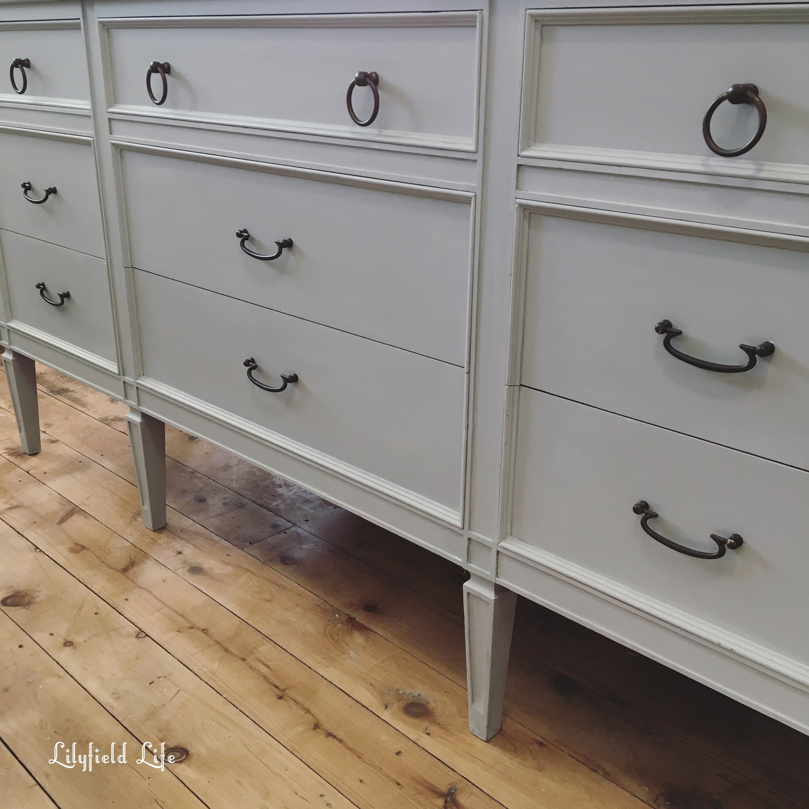 Lilyfield Life: Vintage French style drawers - Pale Grey