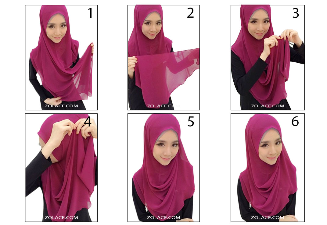 Tudung Berlian Murah: Tutorial Tudung Bawal & Shawl.