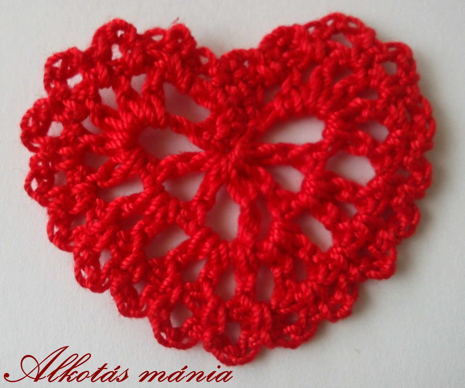 Alkotás mánia : Horgolt szívecske