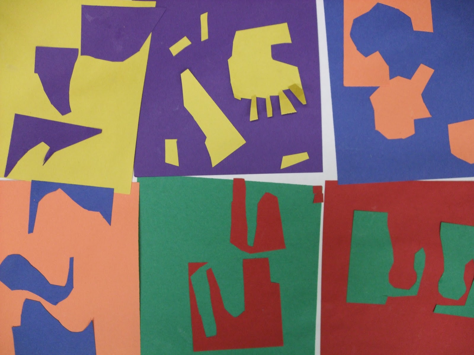 Mrs Doherty's Art Room: Complementary Color Collages