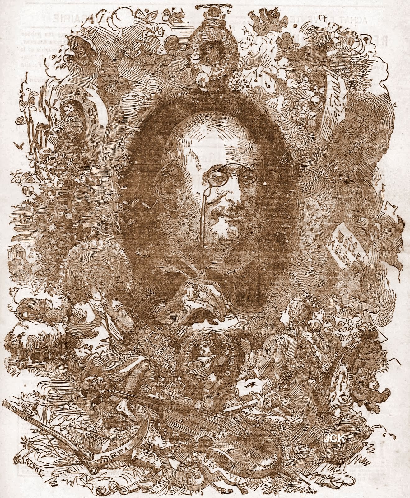 Jacques Offenbach : portraits dessins