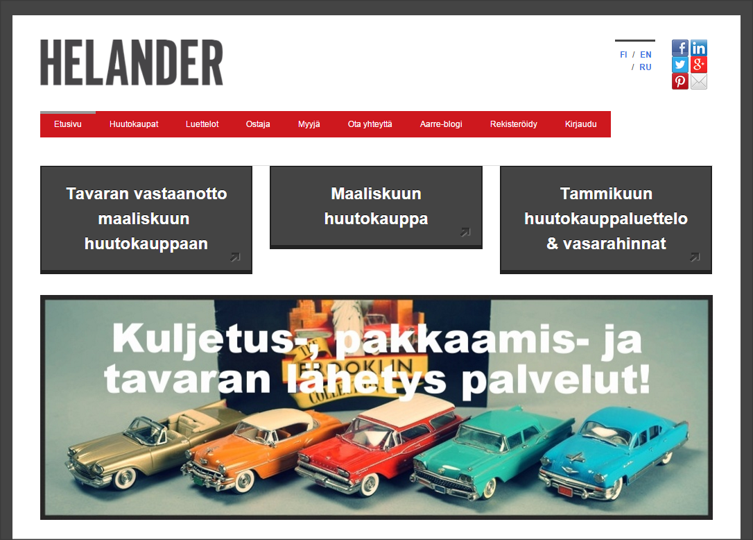 Suomen Huutokaupat: Huutokauppa - Helander