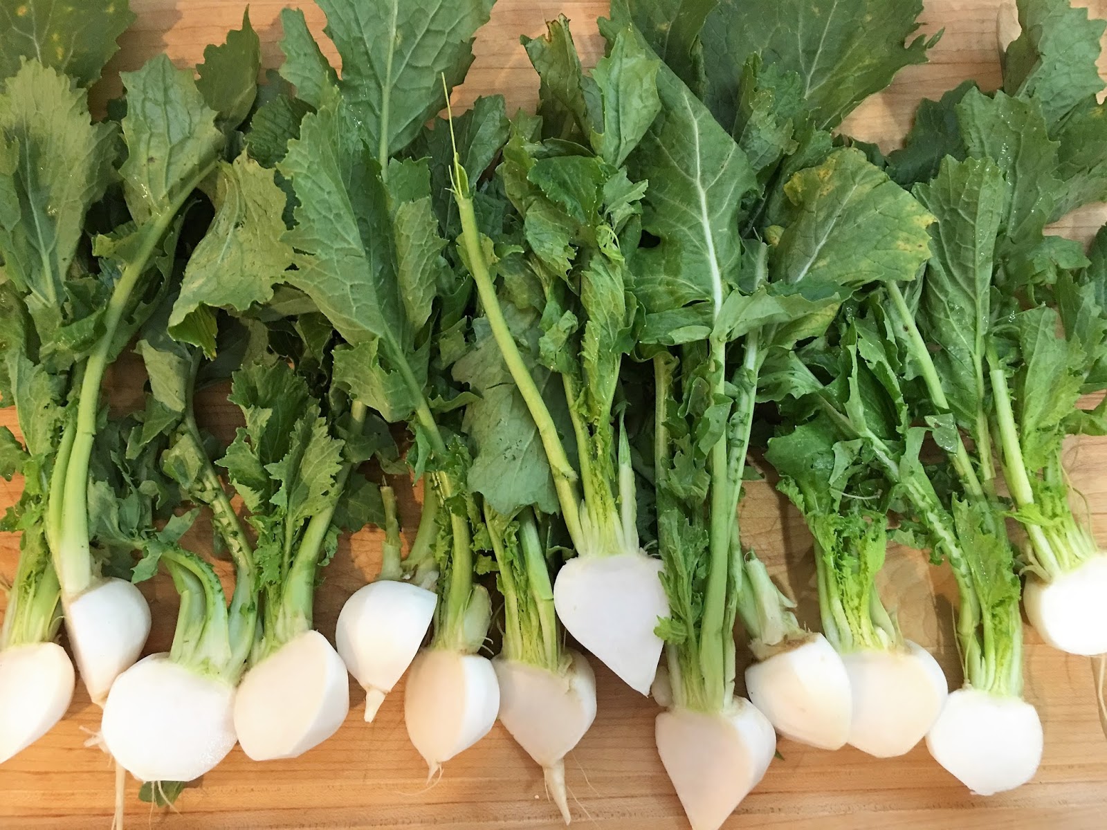 Roasted Whole Harukei Turnips and Greens - mysavoryspoon