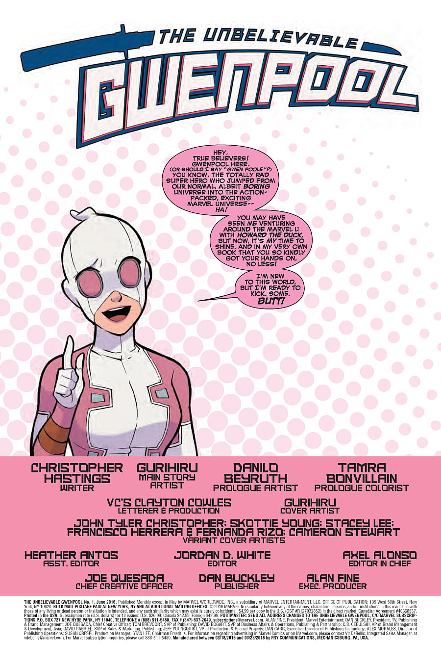 Confira as primeiras imagens e capas da mensal da Gwenpool ~ Universo ...