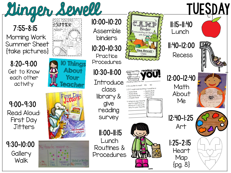 Ginger Snaps: First Week Visual Plans and a Sneak Peek Assessment Strategy