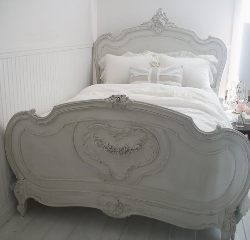 Full Bloom Cottage: White Wednesday...French Inspired Bed and Bedding