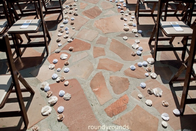 Roundy Rounds: inspiration to reality: ceremony aisle