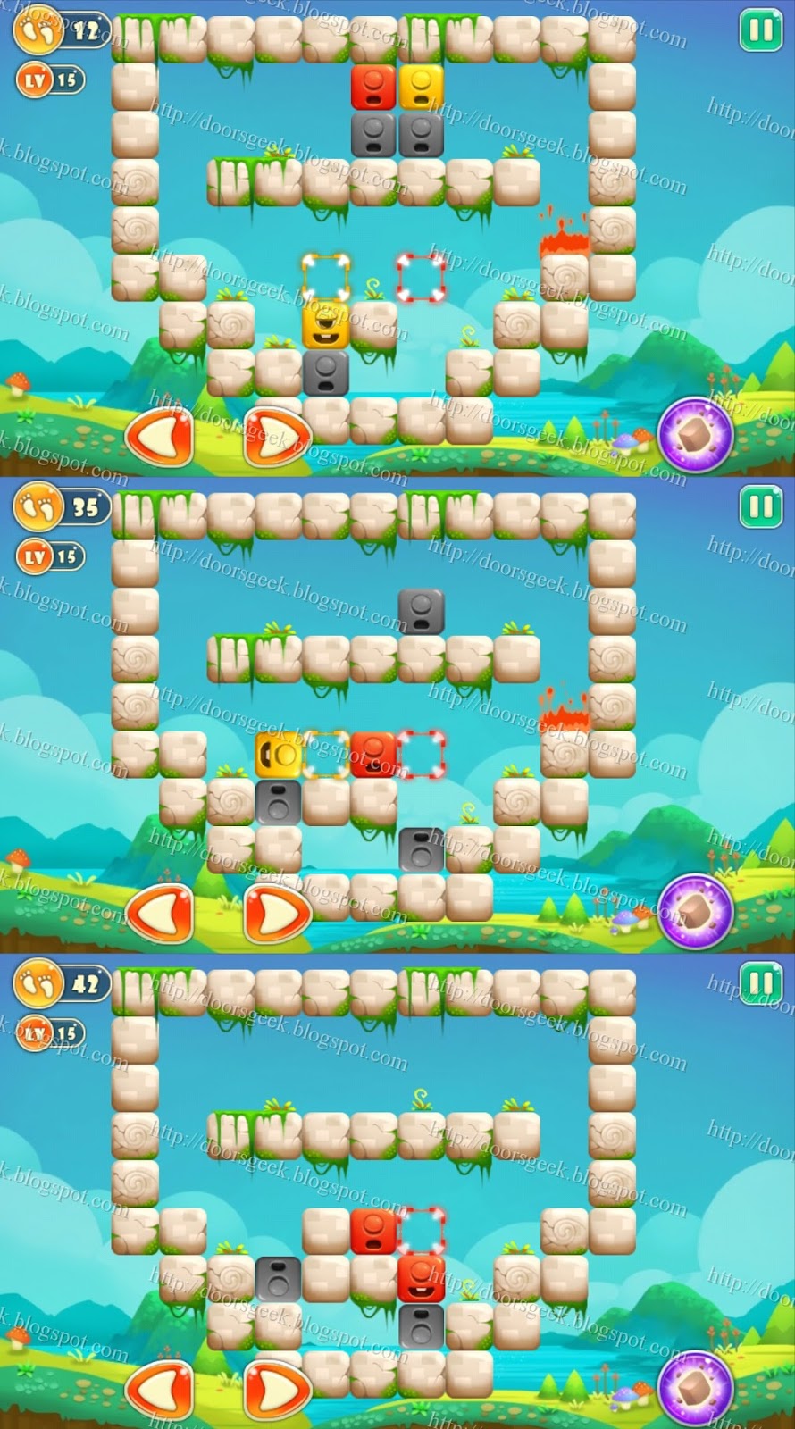 Block Mania [World 1] Level 15 ~ Doors Geek