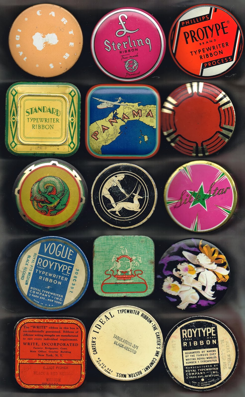oz.Typewriter: Even More Typewriter Ribbon Tins