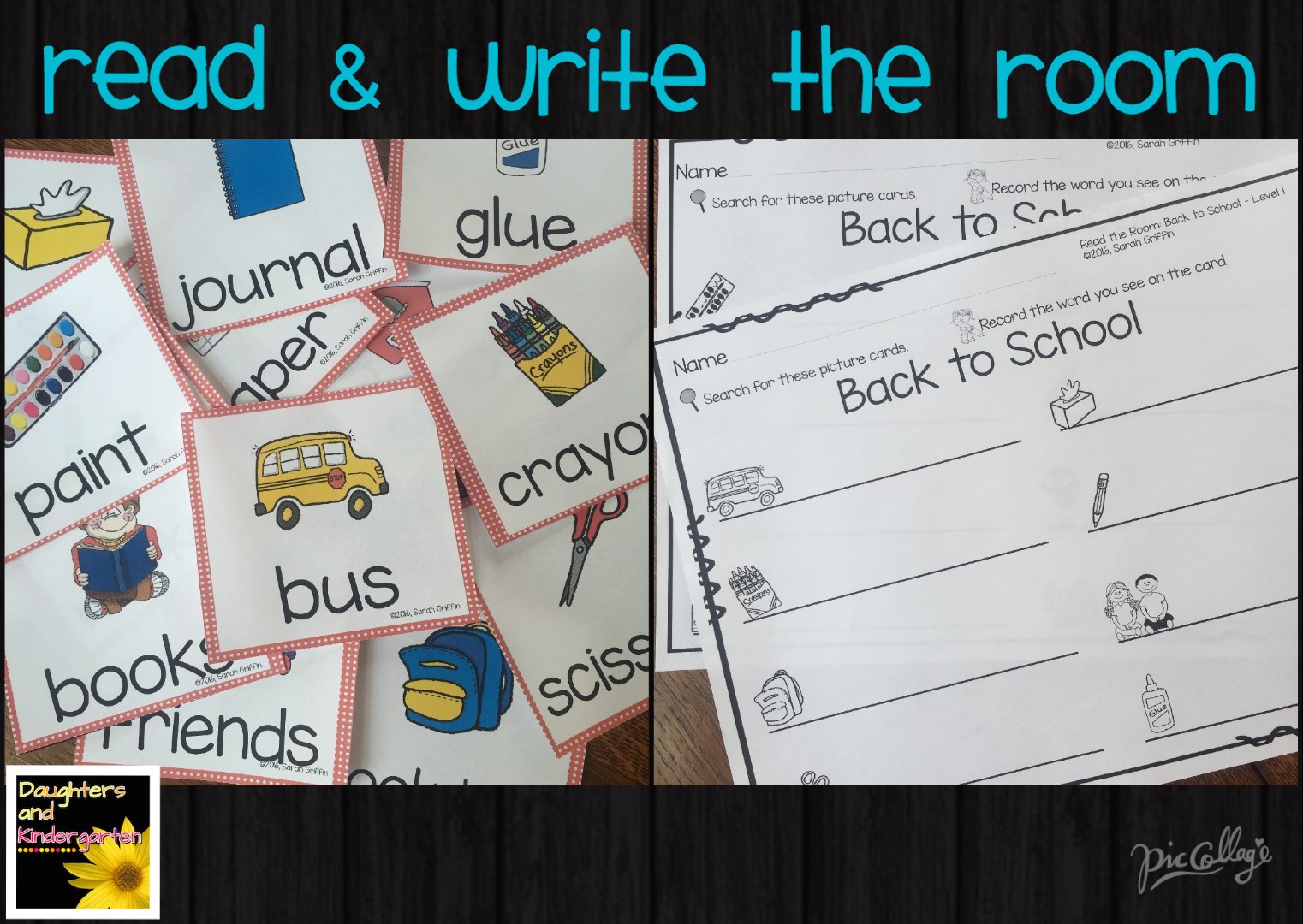 Daughters and Kindergarten: How to Set Up Read and Write the Room