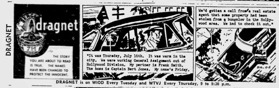 ImagineMDD: 1950s Comic Strip Detective Joe Friday Dragnet