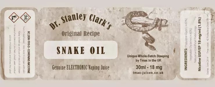 The Vape Vine: TMAX JUICES - Dr. Stanley Clark's Snake Oil