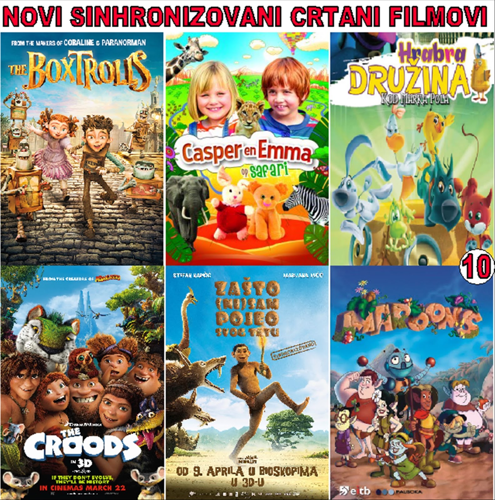 Sinhronizovani crtaći: NAJNOVIJI CRTANI FILMOVI SINHRONIZOVANI