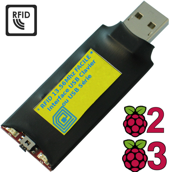 Le RFID simple comme bonjour - idéal pour projets PC, Raspberry-Pi ...