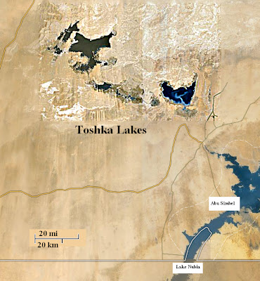 Stretching the Boundaries: Toshka Lakes from space