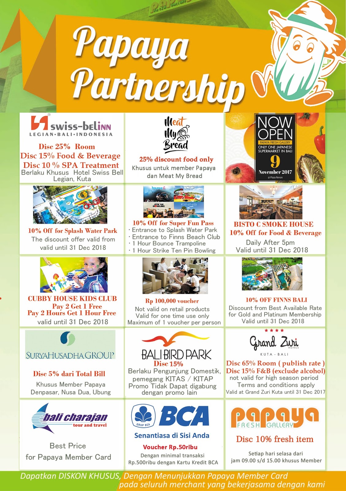 PROMOSI PAPAYA SUPERMARKET SPESIAL EVENT ~ PAPAYA FRESH GALLERY BALI