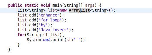 Tech Jagran: Enhance for loop in Java part-2