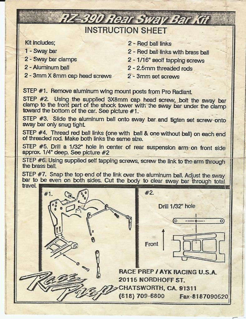 AT Vintage RC: KYOSHO / AYK / ASSOCIATED / TECNACRAFT: AYK PRO RADIANT