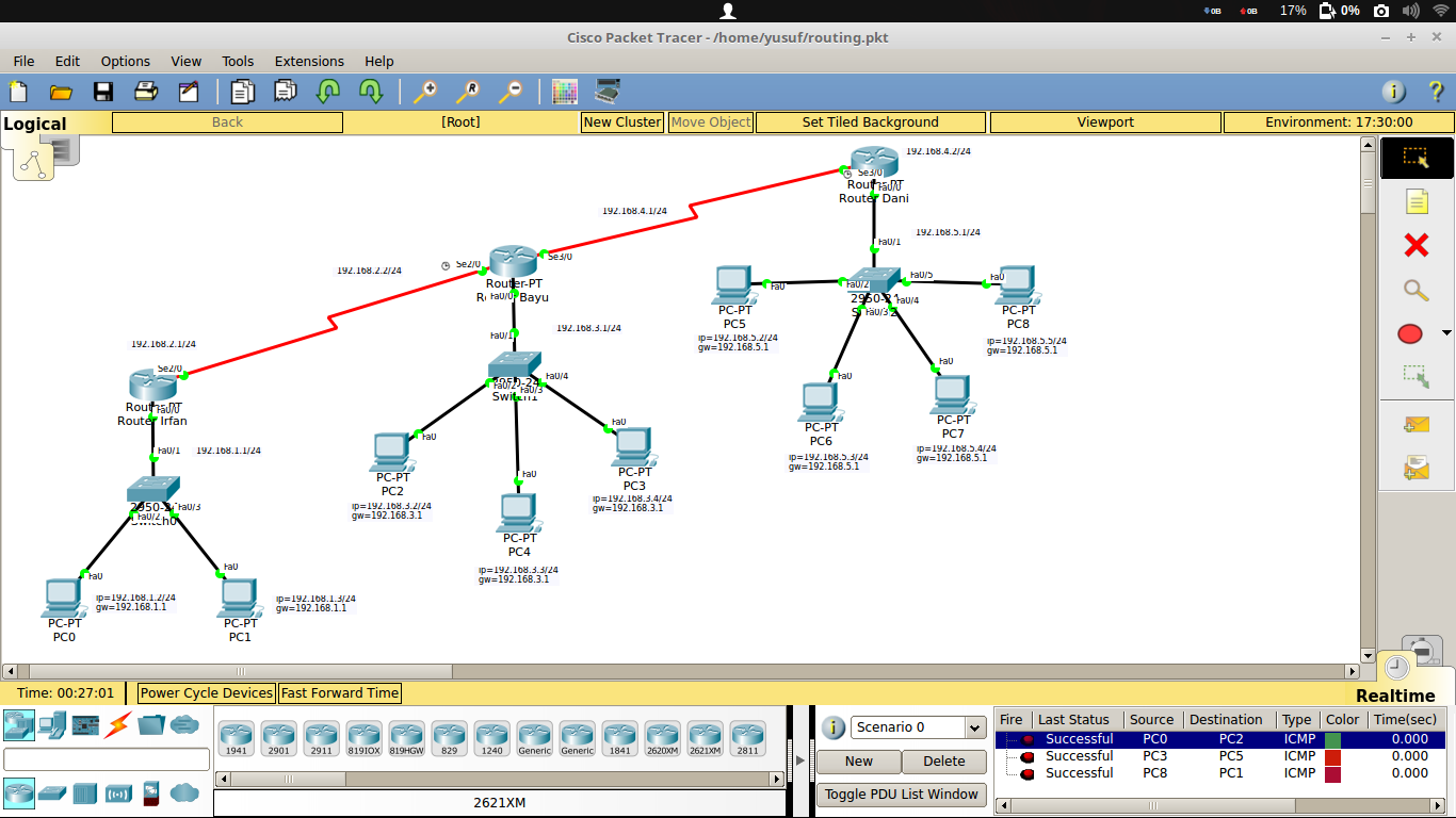 Cara Konfigurasi Routing Dinamik (RIP) Pada Cisco Packet Tracer - IT NDESO
