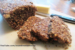 Scandinavian Today Cooking Show: Nordic Nut Bread Recipe - Paleo Bread ...