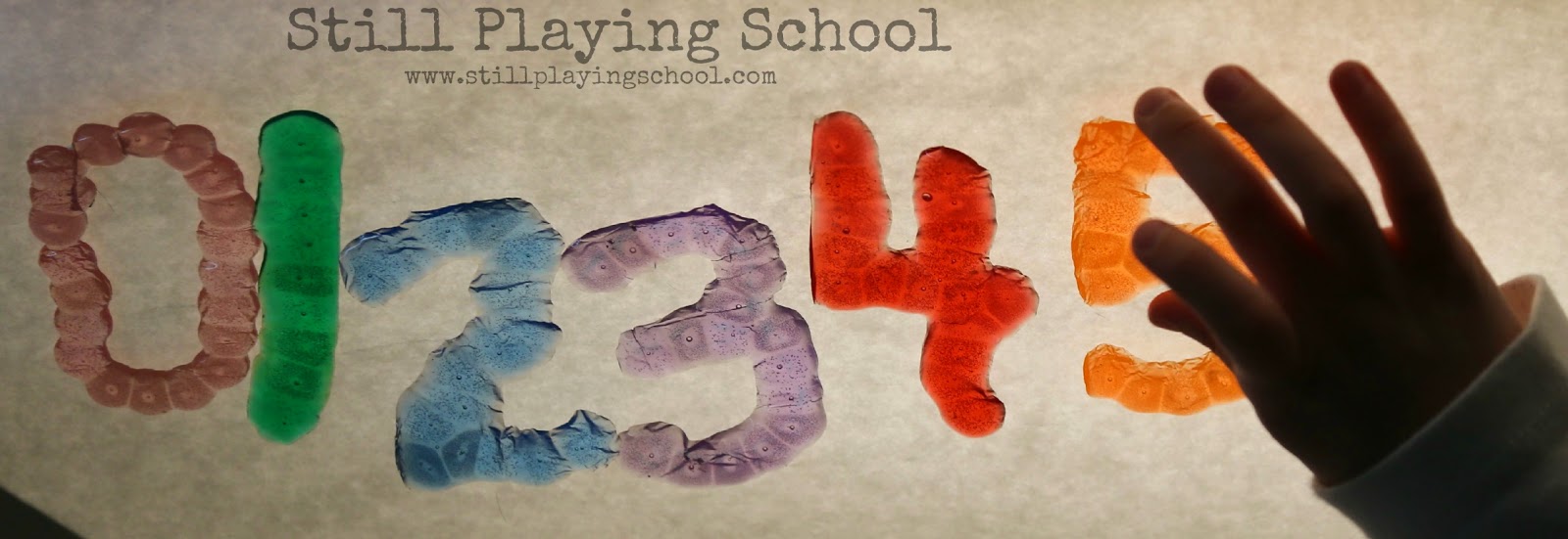 Make Your Own Light Table Numbers | Still Playing School