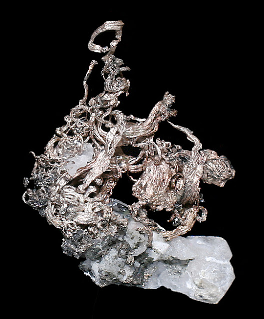 FineMineralBlog: The Silver Islet Mine, Big Silver Wires from Canada