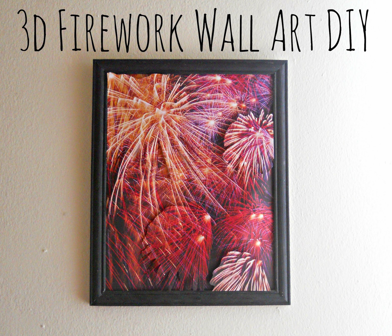 3D Firework Wall Art DIY - Running With A Glue Gun