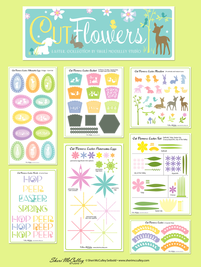 Sheri McCulley Studio: Cut Flowers Easter projects to enjoy all spring