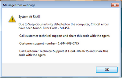 Your PC Fixer: Remove Fake Security Alert "Error Code – S1L457" Pop-ups ...