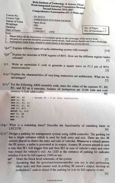 Question Papers: SEM 1