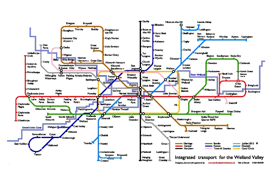 jfarchitects: 12 11 05 Welland Valley Tube Map