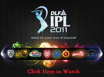 SANTSCO: DLF IPL 2011 Schedule-IPL-4 2011 Schedule-Today match in IPL