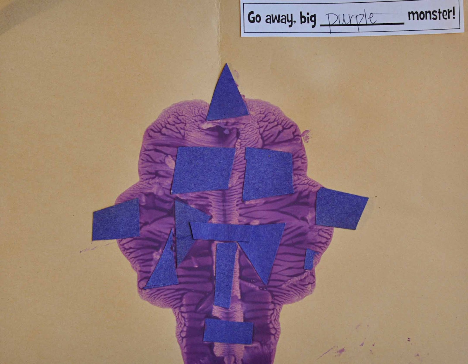 Children's Learning Activities: Go Away Big Green Monster! (book and ...