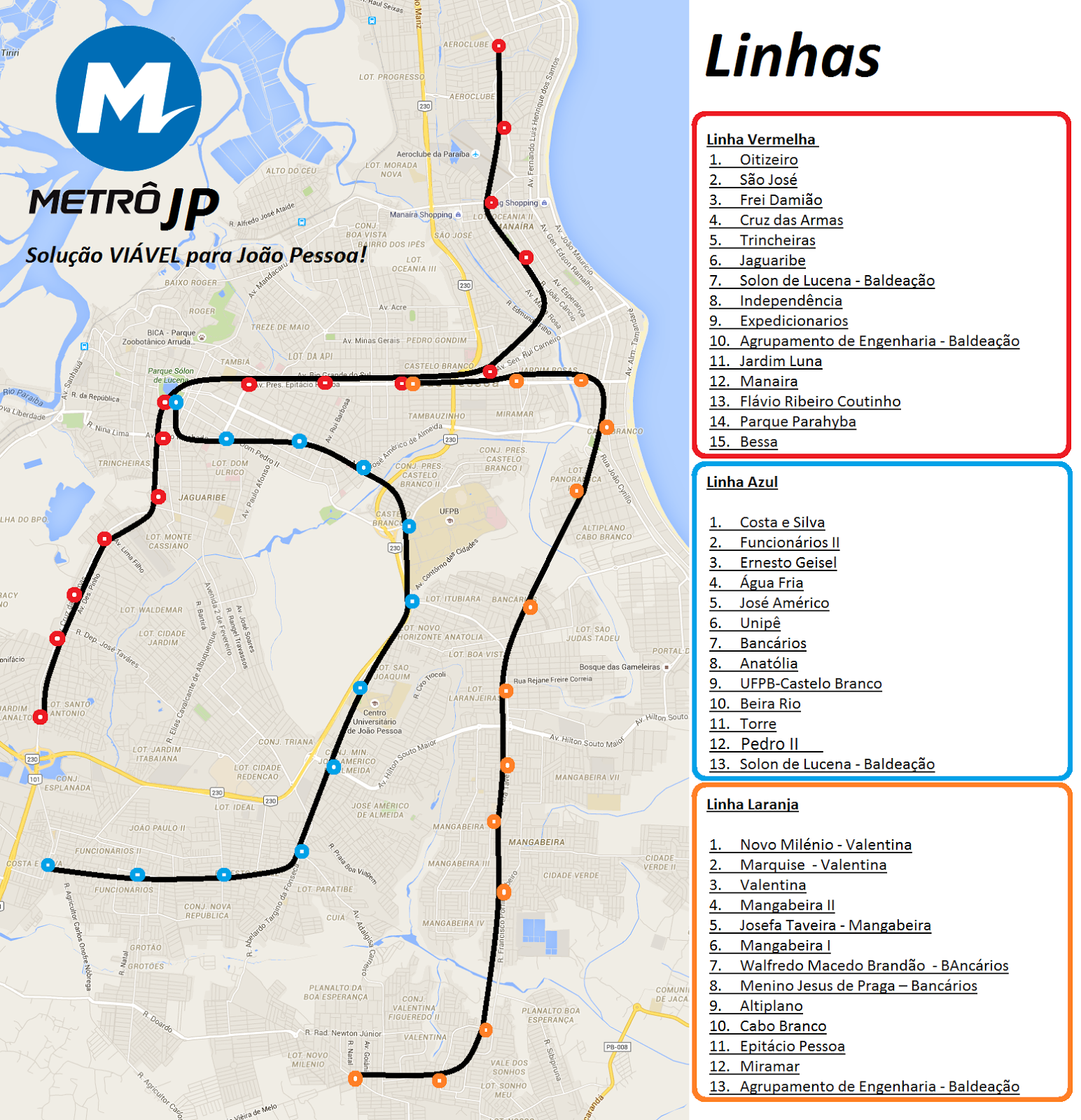 Jampa Times: Metrô em João Pessoa.