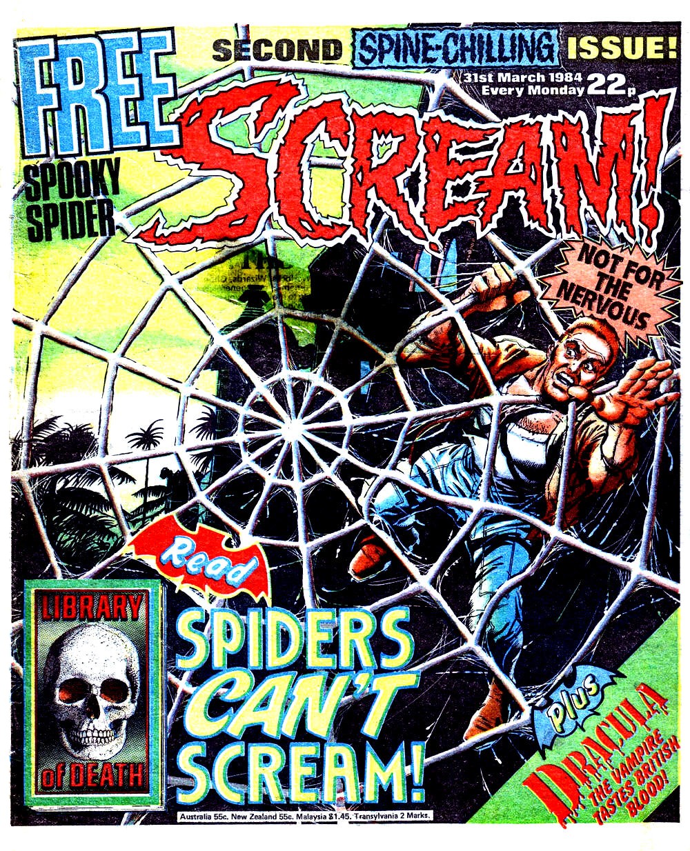 Hairy Green Eyeball 3: SCREAM #2, horror comics from UK, 1984